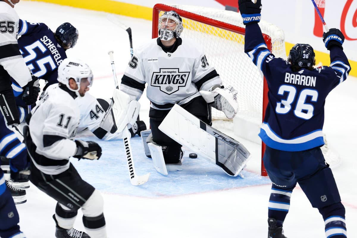 Scheifele scores twice as Jets down Kings 3-2 to earn first win of the season