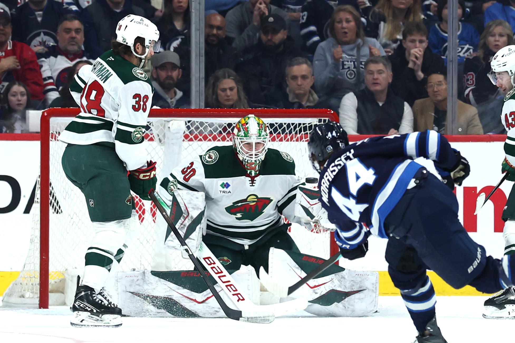 Josh Morrissey day-to-day after hit from behind vs. Minnesota